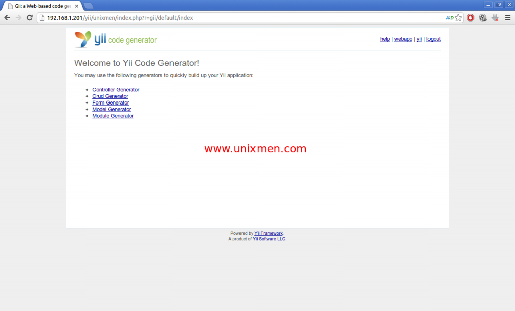 Install Yii Php Framework On Ubuntudebian Unixmen