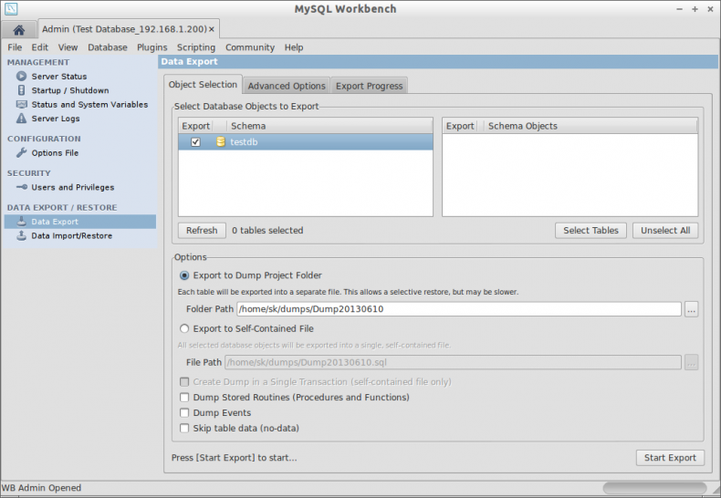 How To Backup And Restore Mysql Databases Using Mysql Workbench Unixmen