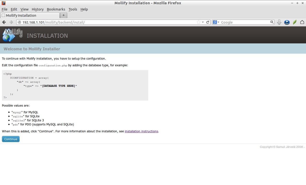 Mollify Installation - Mozilla Firefox_002 | Unixmen Mollify Installation - Mozilla Firefox_002 | Unixmen
