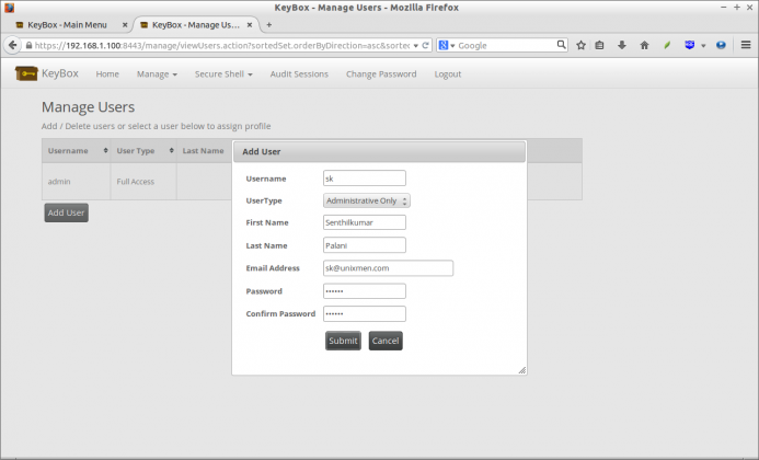 Keybox A Web Based Ssh Console To Manage Multiple Ssh Sessions Simultaneously Unixmen