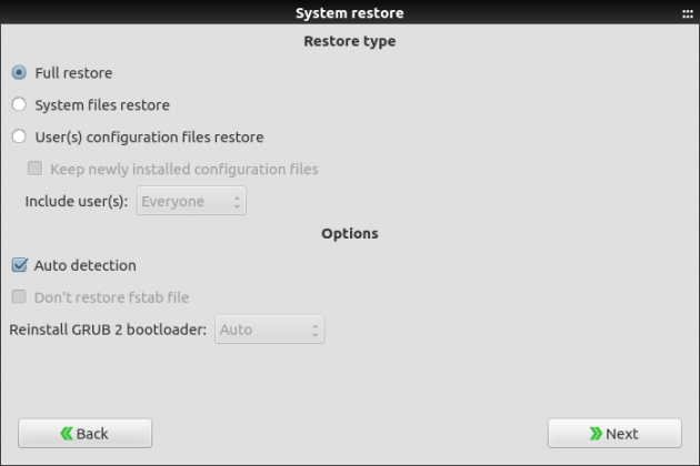 Systemback: Restore Your Linux System To Previous State | Unixmen