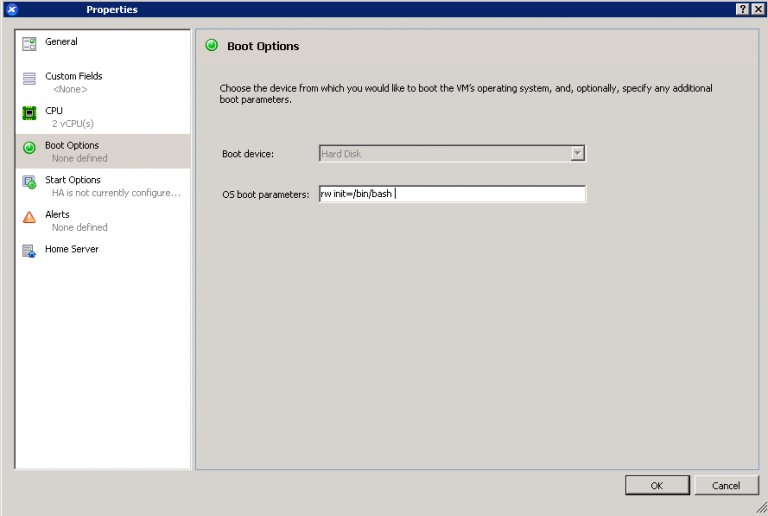 Reset The Root Password For A Linux Vm Hosted On Xenserver Unixmen