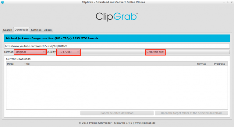 ClipGrab: A Friendly Downloader And Converter For YouTube And Other ...