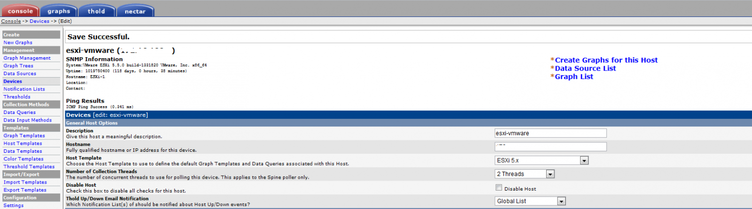 How To Monitor Vmware ESXi Host Using Cacti | Unixmen