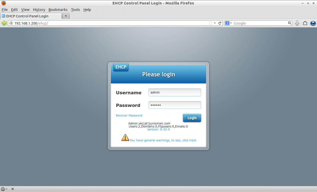 Install Easy Hosting Control Panel (EHCP) In Ubuntu 14.04 | Unixmen