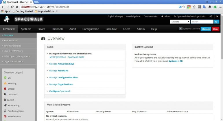 Manage Spacewalk channels and repositories
