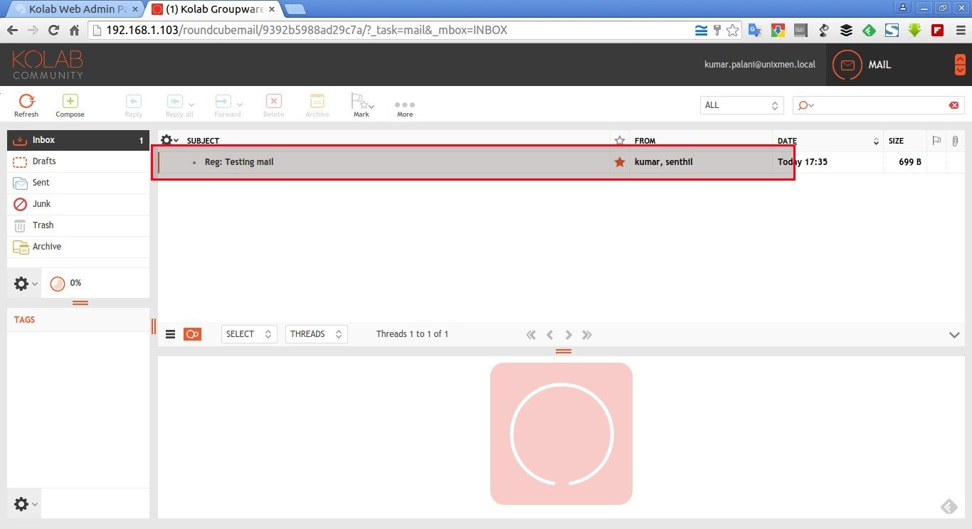 (1) Kolab Groupware :: Inbox - Google Chrome_015 | Unixmen (1) Kolab Groupware :: Inbox - Google Chrome_015 | Unixmen